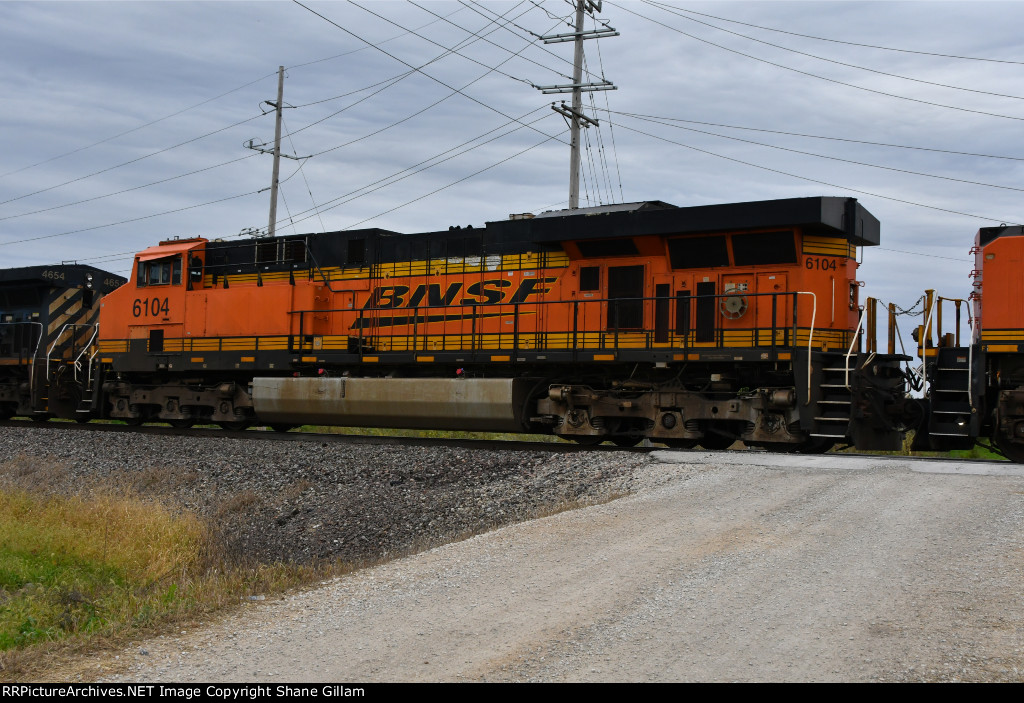 BNSF 6104 Roster shot.